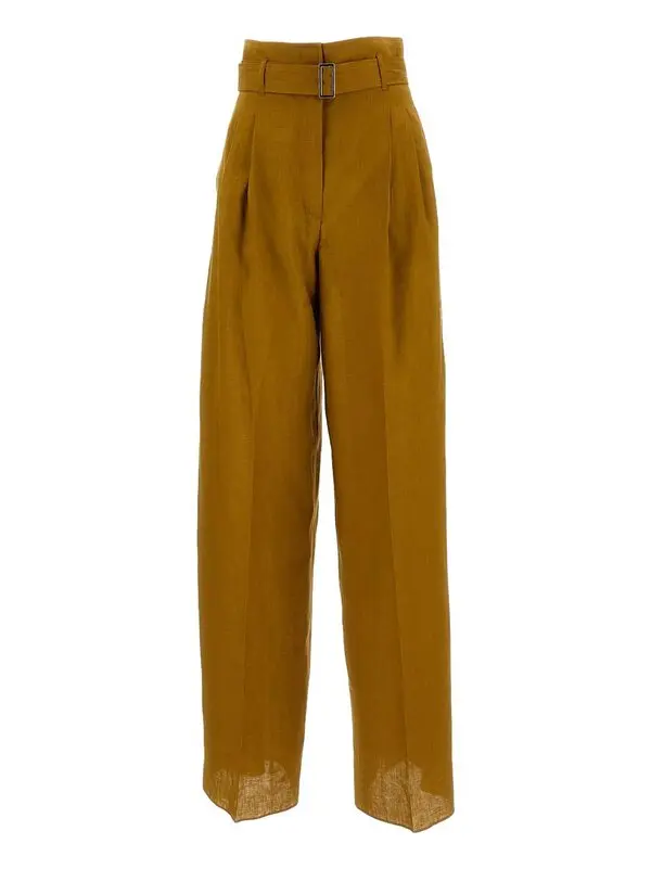 Max Mara Material Trousers - Brown