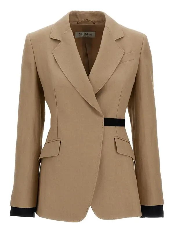 Max Mara Fionda Linen Jacket - Beige