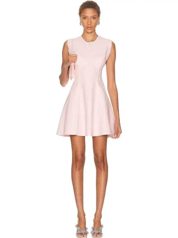 Norma Kamali Sleeveless Grace Mini Dress - Ballet Pink