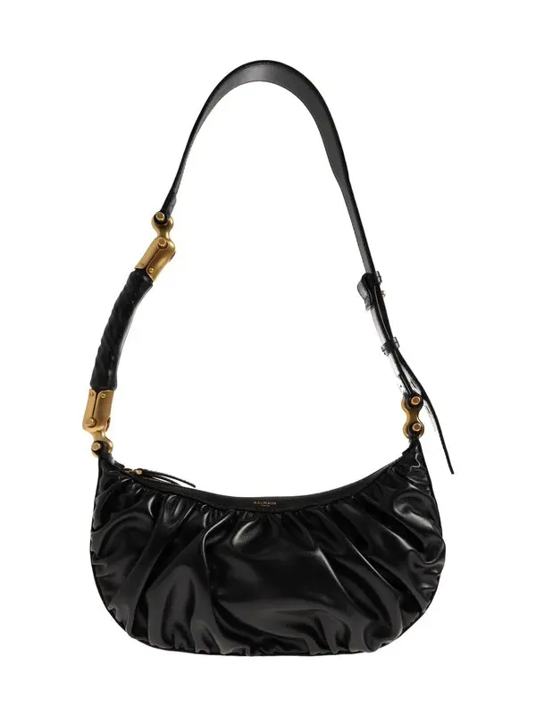 Balmain Bène Hobo Shoulder Bag - Black