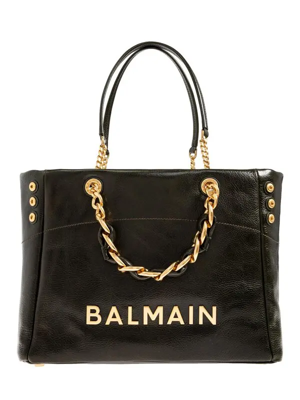 Balmain 1945 Soft Shopper Bag - Green