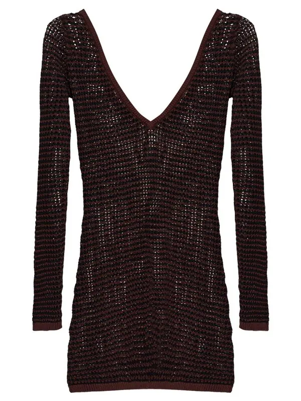 Bond Eye Rowan Crochet Mini Dress - Brown
