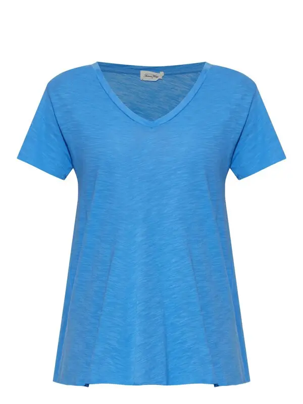 American Vintage V-neck T-shirt - Blue