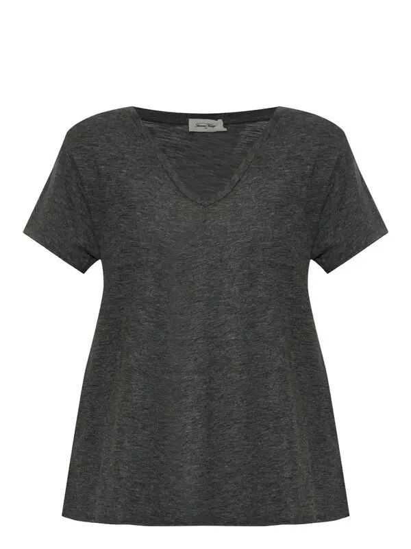 American Vintage V-neck T-shirt - Grey