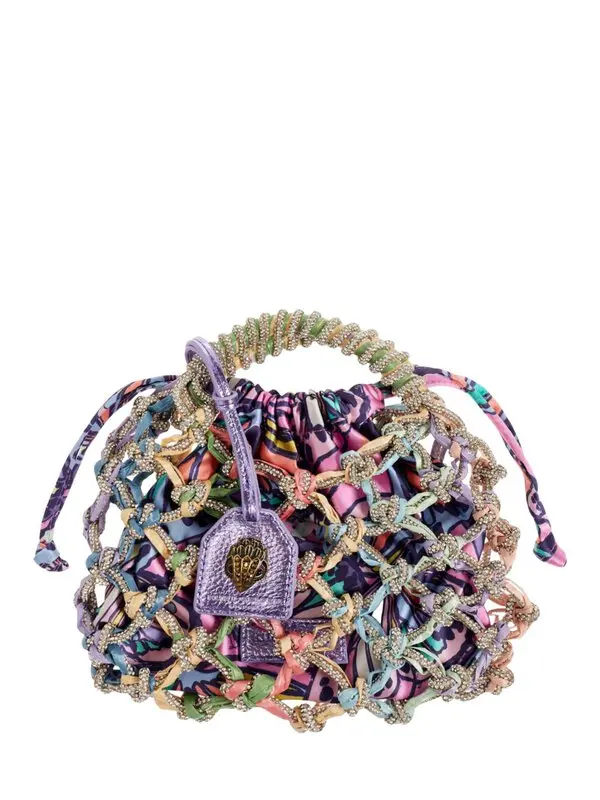 Kurt Geiger Macrame Crystal Small Handbag - Multicolour