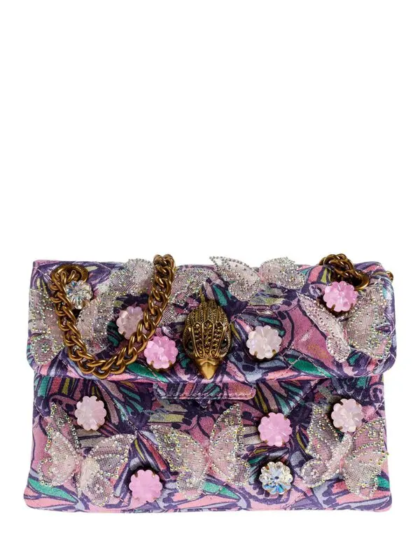 Kurt Geiger Mini Kensington Butterfly Shoulder Bag - Purple