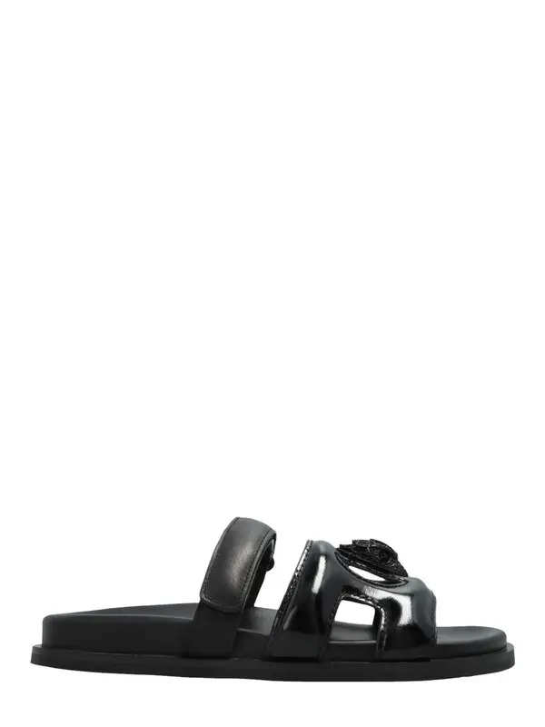 Kurt Geiger Eagle Cut Out Slides - Black
