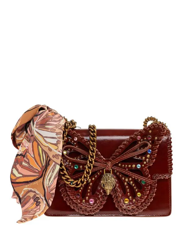 Kurt Geiger Shoreditch Butterfly Small Shoulder Bag - Brown