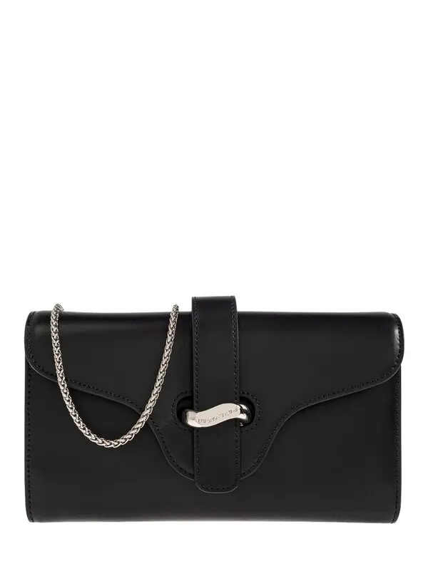 Emporio Armani Leather Shoulder Bag - Black