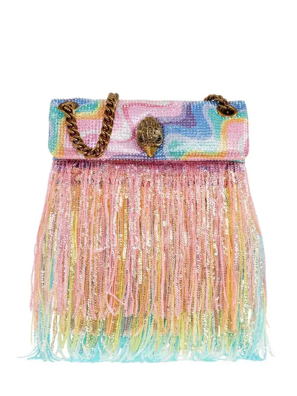 Kurt Geiger Kensington Fringe Mini Shoulder Bag - Multicolour