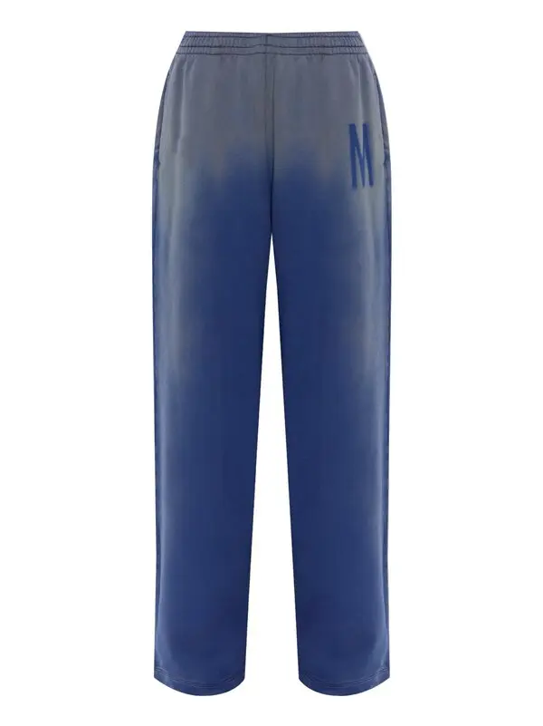 Moschino Wide-leg Sweatpants - Navy Blue