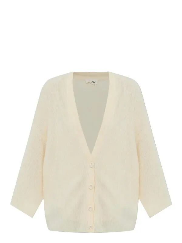 American Vintage Loose-fit Cardigan - Cream