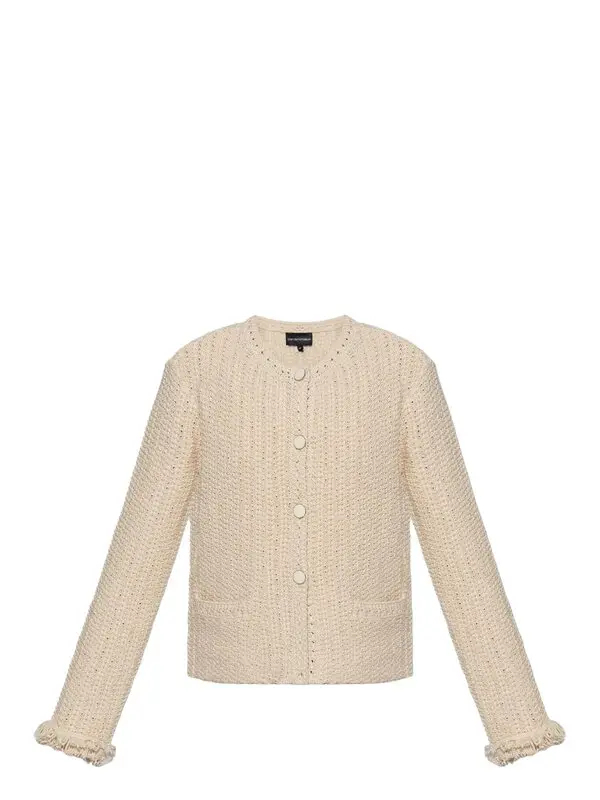 Emporio Armani Cardigan With Pockets - Beige