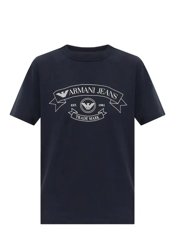 Emporio Armani Printed T-shirt - Navy Blue