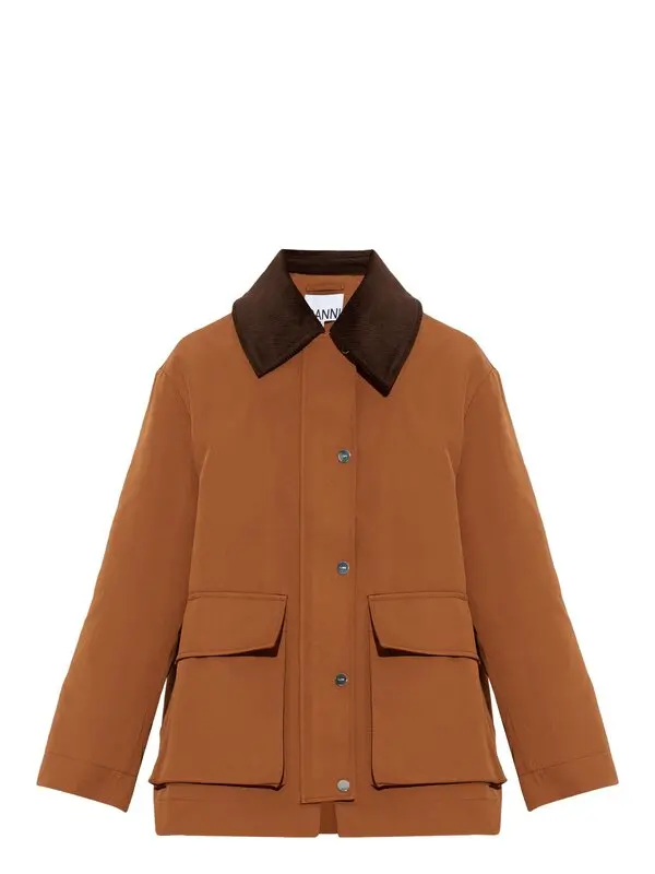 GANNI Oversize Jacket - Brown