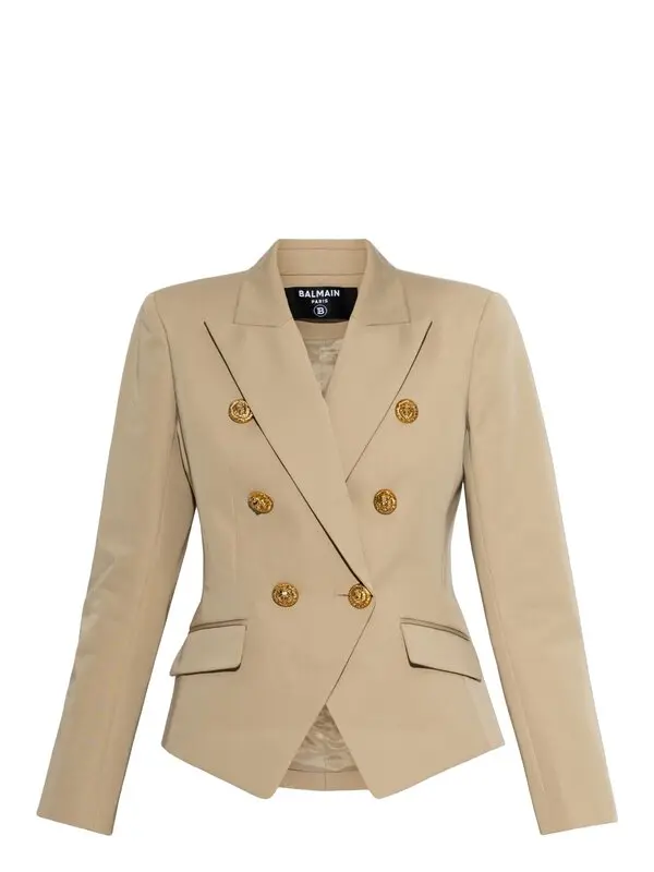 Balmain Double-breasted Blazer - Beige