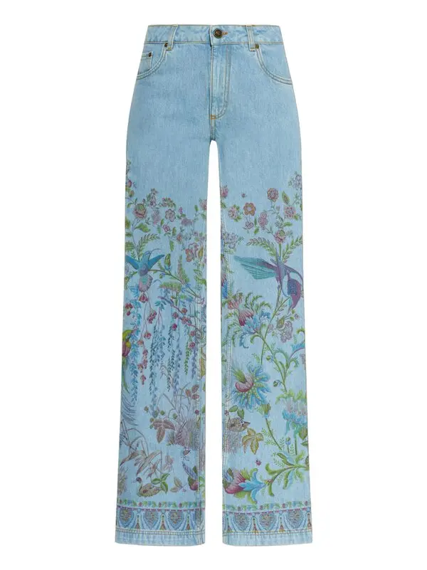 Etro Flared Leg Jeans - Blue