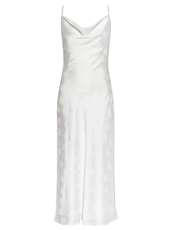 ROTATE BY BIRGER CHRISTENSEN Floral Motif Maxi Dress - White