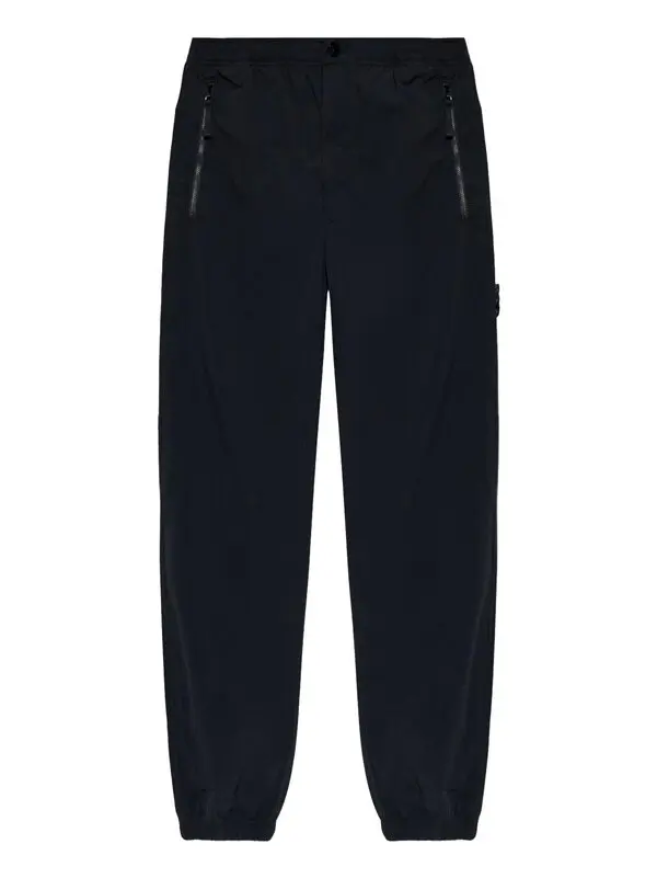 Stone Island Logo Patch Trousers - Black