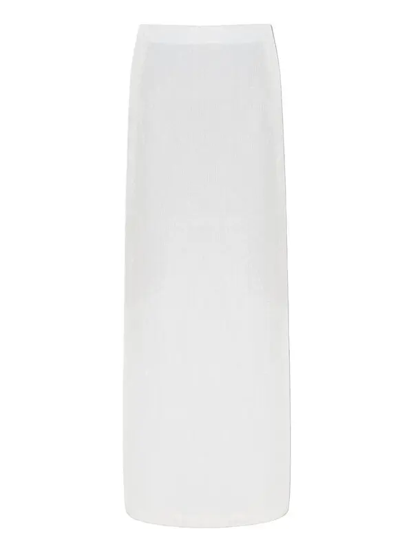 Moschino Slit Skirt - White