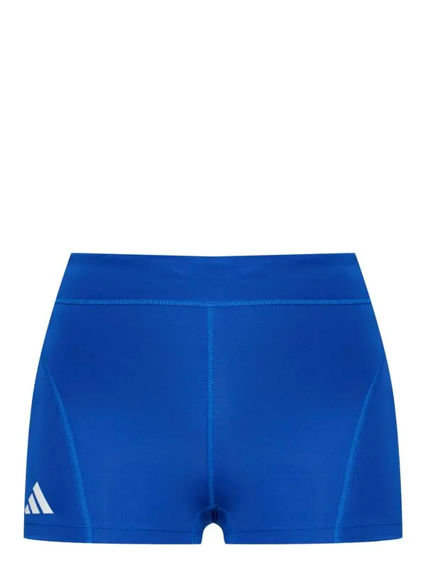 Adidas Logo Fitted Shorts - Blue