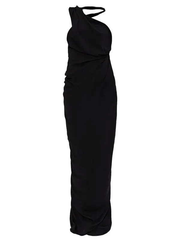 ENTIRE STUDIOS Draped Maxi Dress - Black