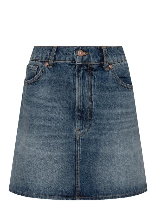 Emporio Armani Denim Mini Skirt - Blue