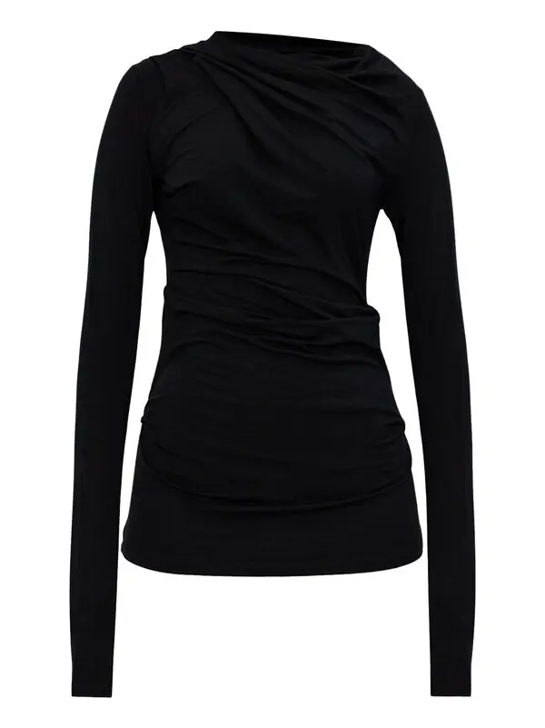 ENTIRE STUDIOS Draped Top - Black