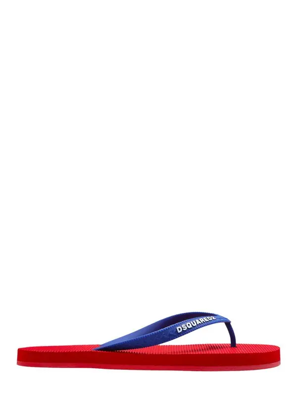Dsquared2 Logo Flip-flops - Red