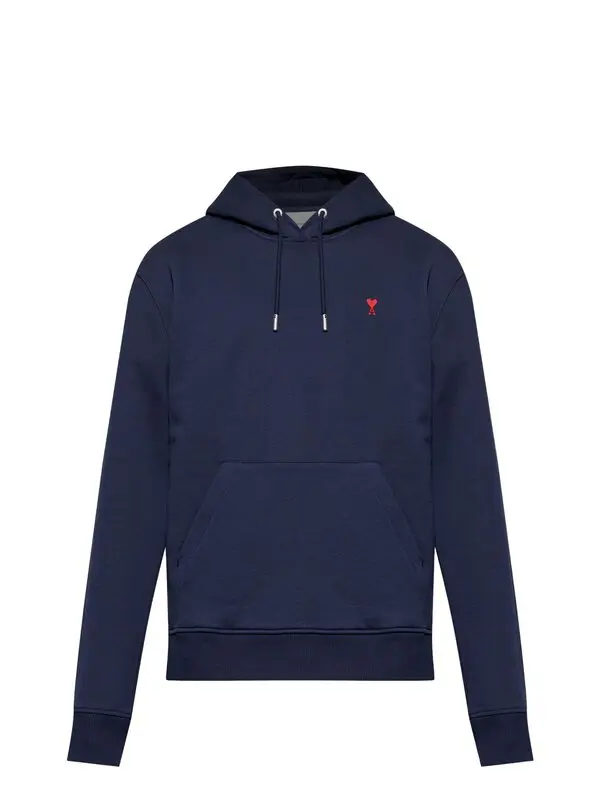 Ami Logo Sweatshirt - Navy Blue