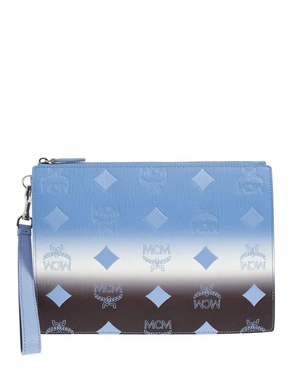 Mcm Aren Handheld Bag - Blue