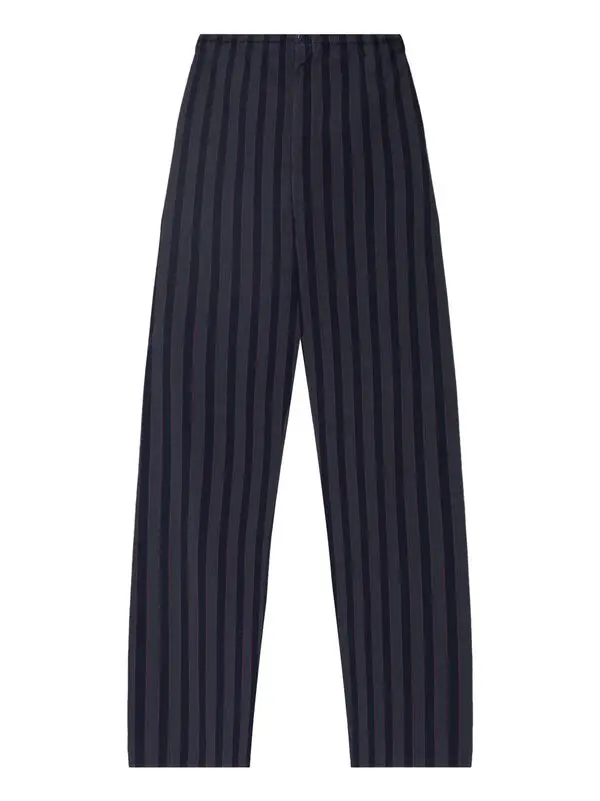 MAISON MARGIELA Striped Trousers - Navy Blue