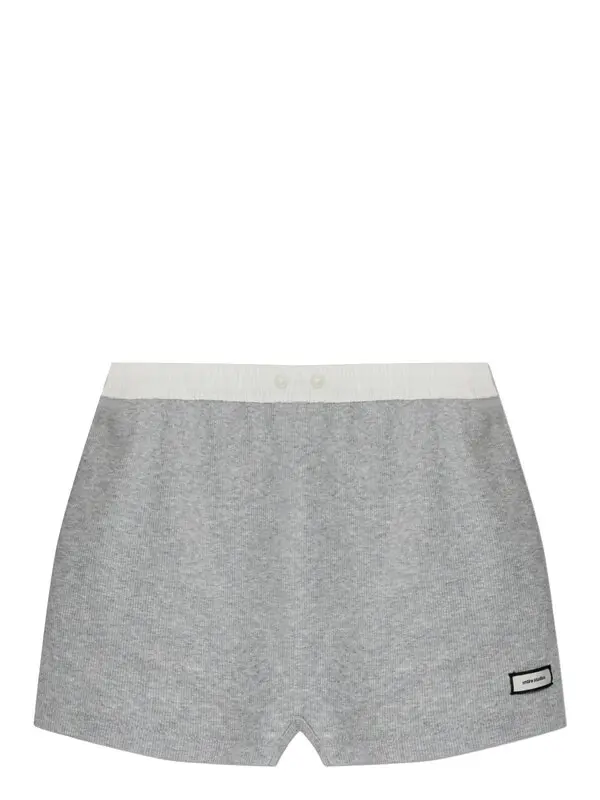 ENTIRE STUDIOS Logo Shorts - Grey
