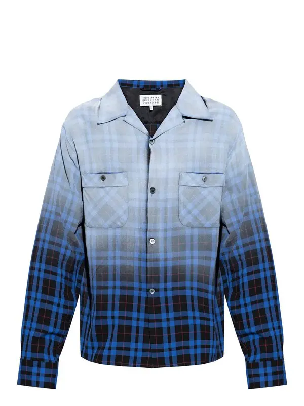 MAISON MARGIELA Plaid Shirt - Blue