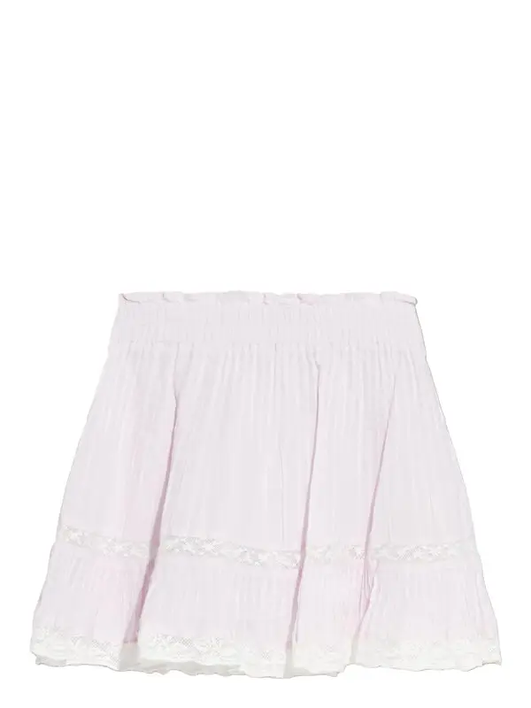 LoveShackFancy Gloriana Skirt - Pink
