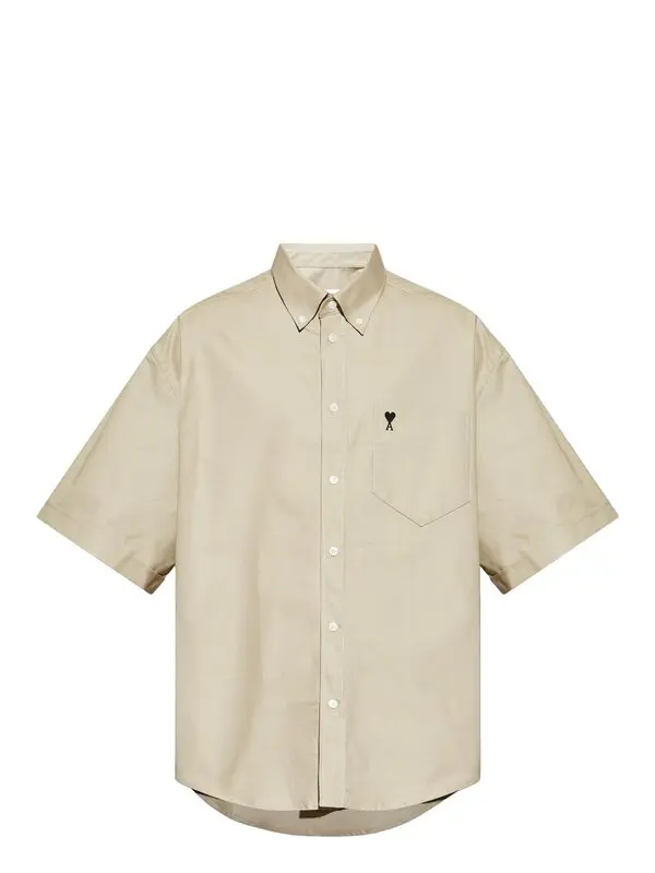 Ami Short-sleeve Shirt - Beige