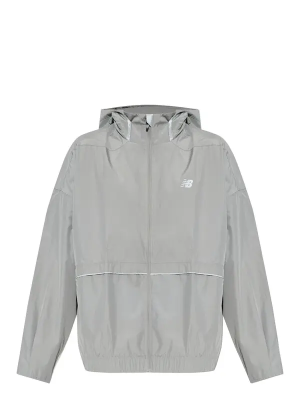 NEW BALANCE Lightweight Jacket With Logo - Grey