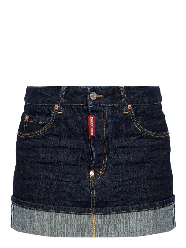 Dsquared2 Denim Mini Skirt - Navy Blue