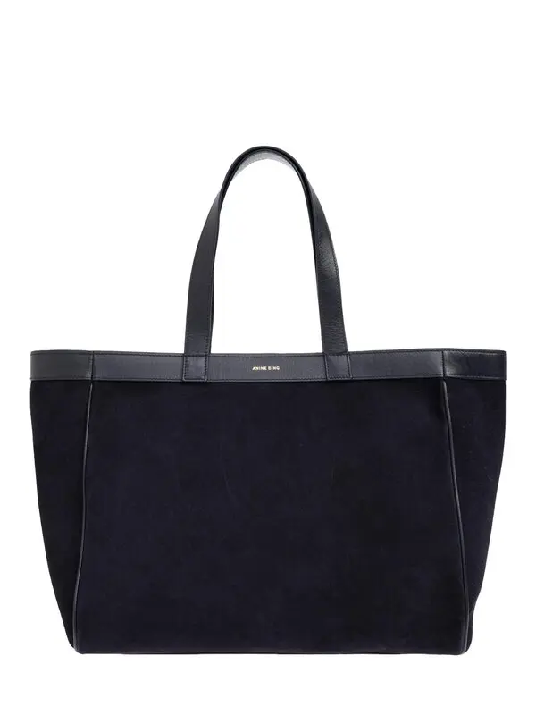 ANINE BING Rio Medium Shopper - Navy Blue