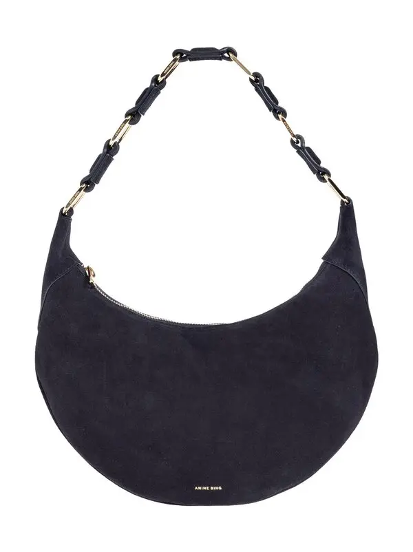 ANINE BING Kate Hobo Bag - Navy Blue