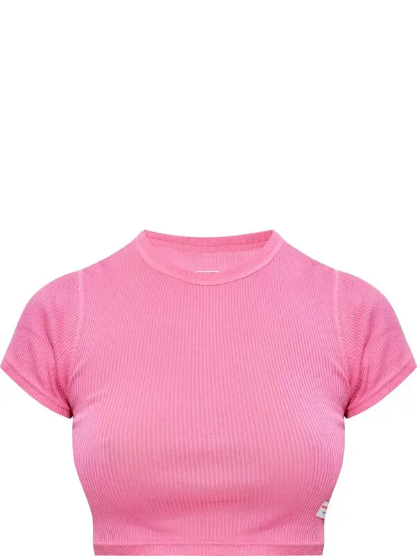 Alexander Wang Lingerie-style Short Sleeve Top - Pink