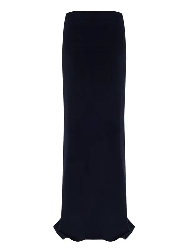Dsquared2 Maxi Skirt With A Slit - Navy Blue