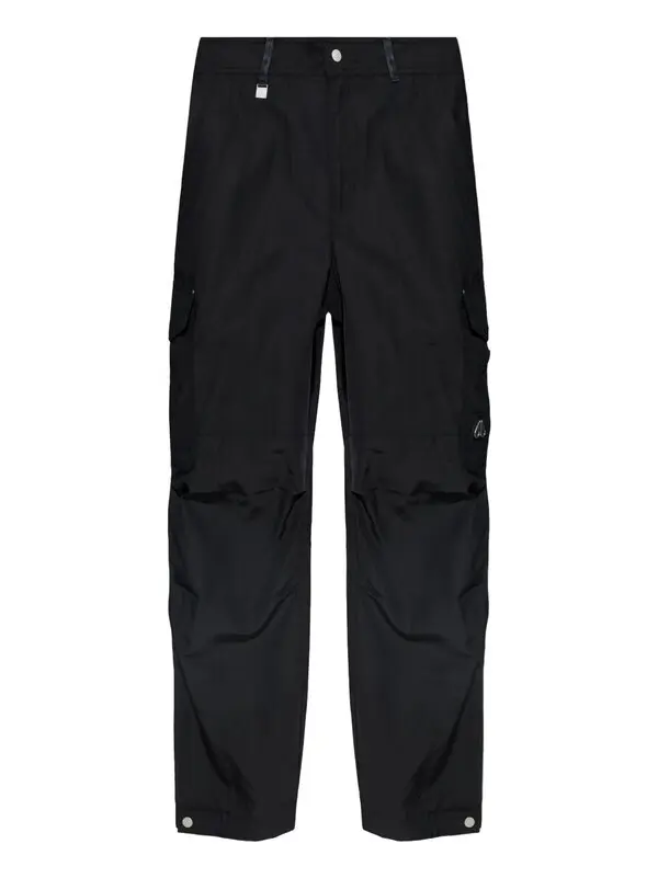 Moose Knuckles Cargo Trousers With Ruching - Black
