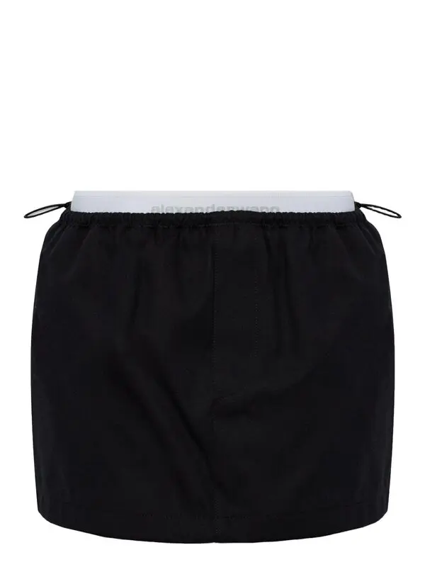 Alexander Wang Short Skirt With Pockets - Black
