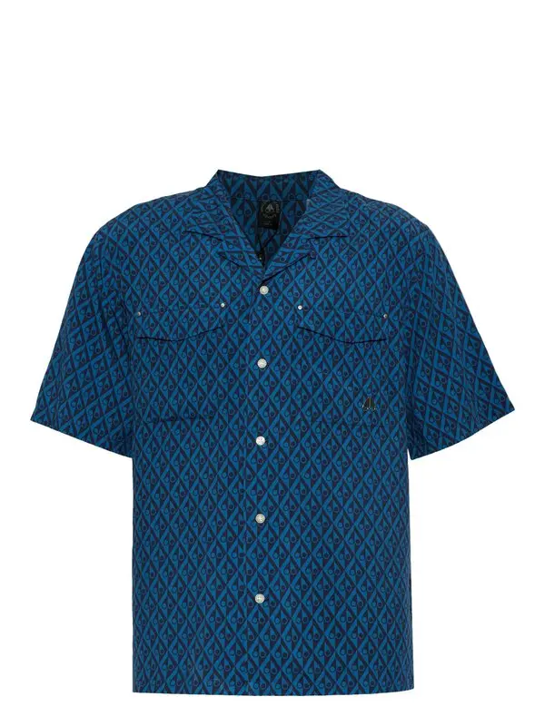 Moose Knuckles Shirt With Monogram - Blue