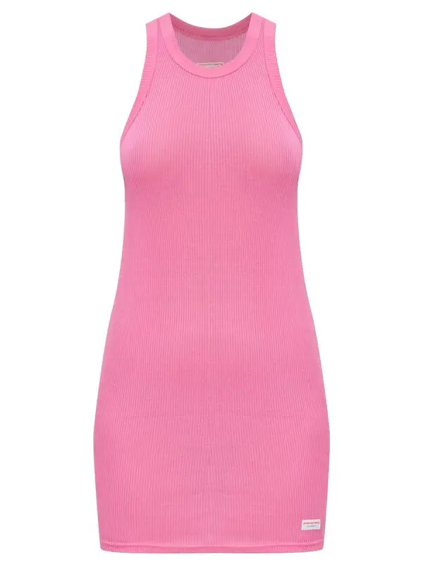 Alexander Wang Ribbed Sleeveless Slip Dress - Pink