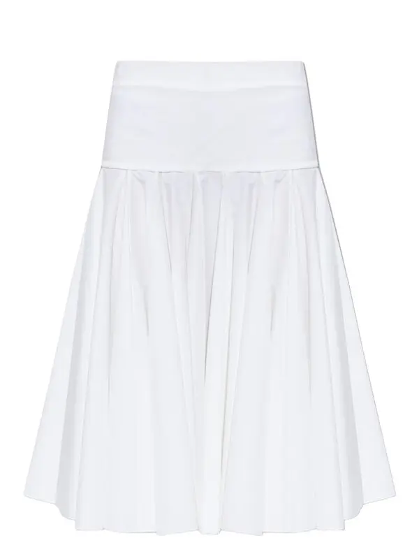 Jacquemus Skirt With Asymmetrical Hemline - White