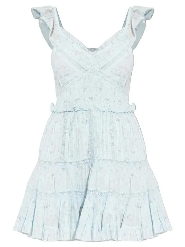LoveShackFancy Presline Dress - Blue