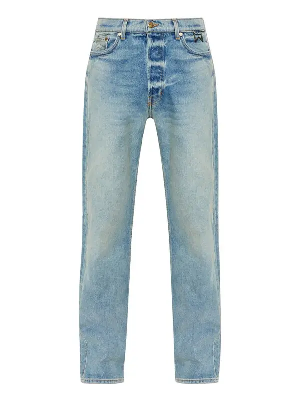 Rhude Vintage-effect Jeans - Blue