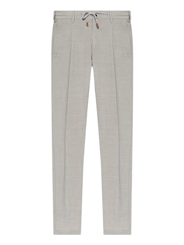 Eleventy Tapered Wool Trousers - Grey